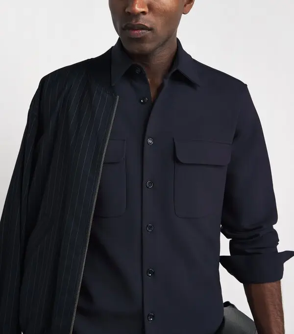 Sandro Straight-fit Shirt - Blue