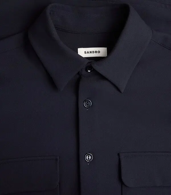 Sandro Straight-fit Shirt - Blue