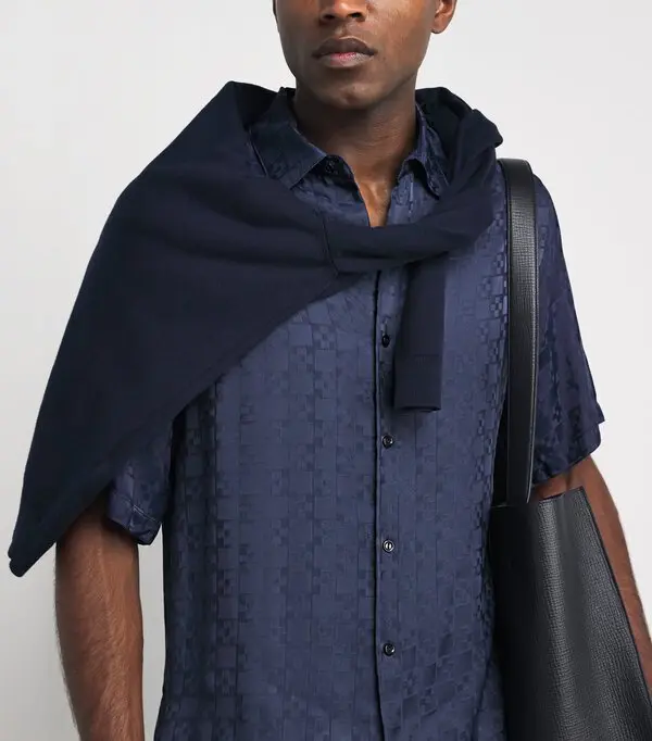 Sandro Jacquard Cross Short-sleeve Shirt