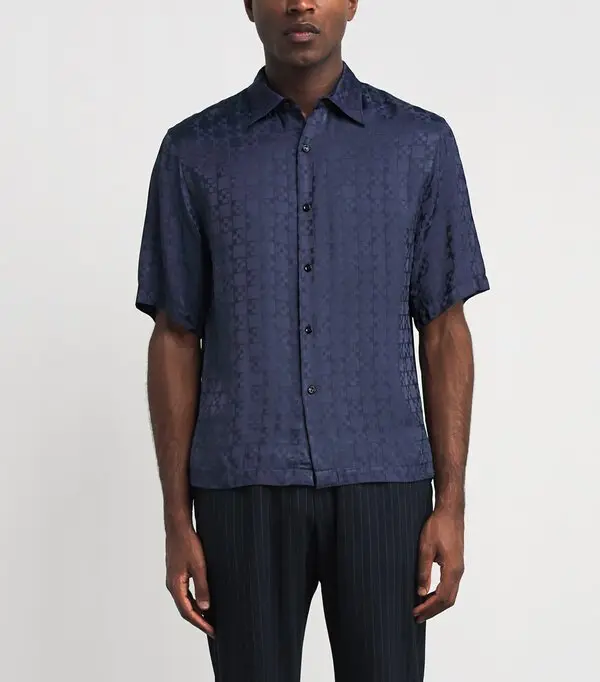 Sandro Jacquard Cross Short-sleeve Shirt