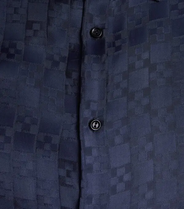 Sandro Jacquard Cross Short-sleeve Shirt