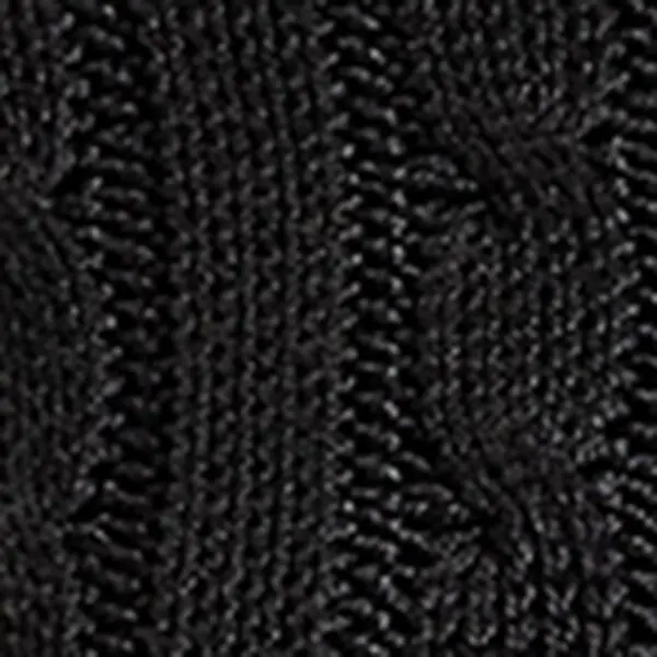 Ralph Lauren Silk Cable-knit Cropped Cardigan - Black