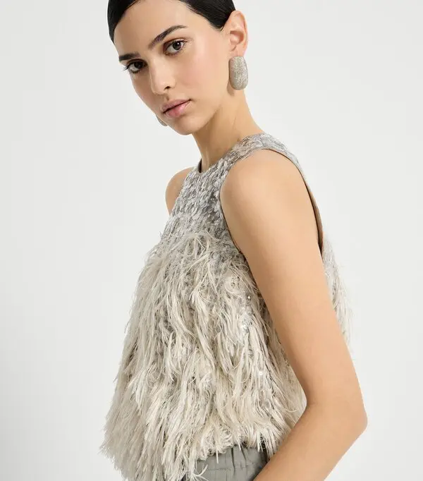 Brunello Cucinelli Fil Coupé Top