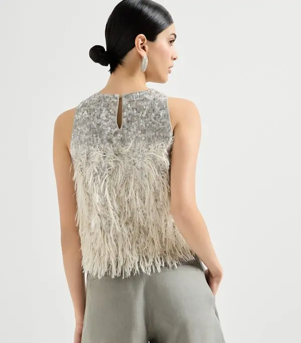 Brunello Cucinelli Fil Coupé Top