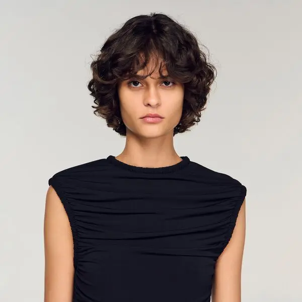 Sandro Draped Maxi Dress