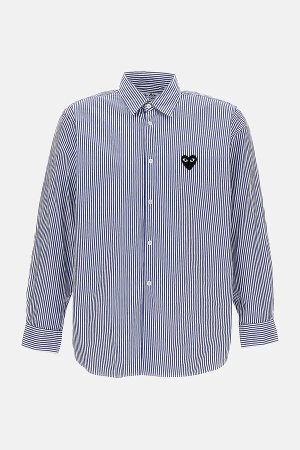 Play Comme Des Garcon Striped Shirt - Blue