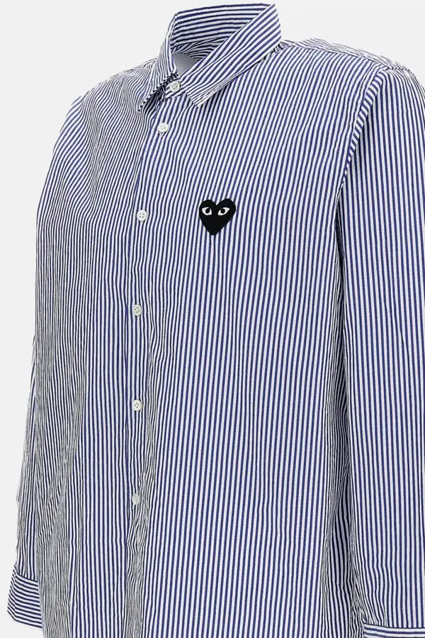 Play Comme Des Garcon Striped Shirt - Blue