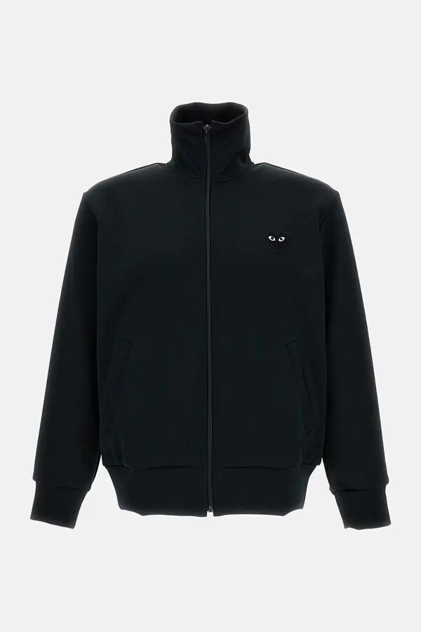 Play Comme Des Garcon Zip Sweatshirt - Nero