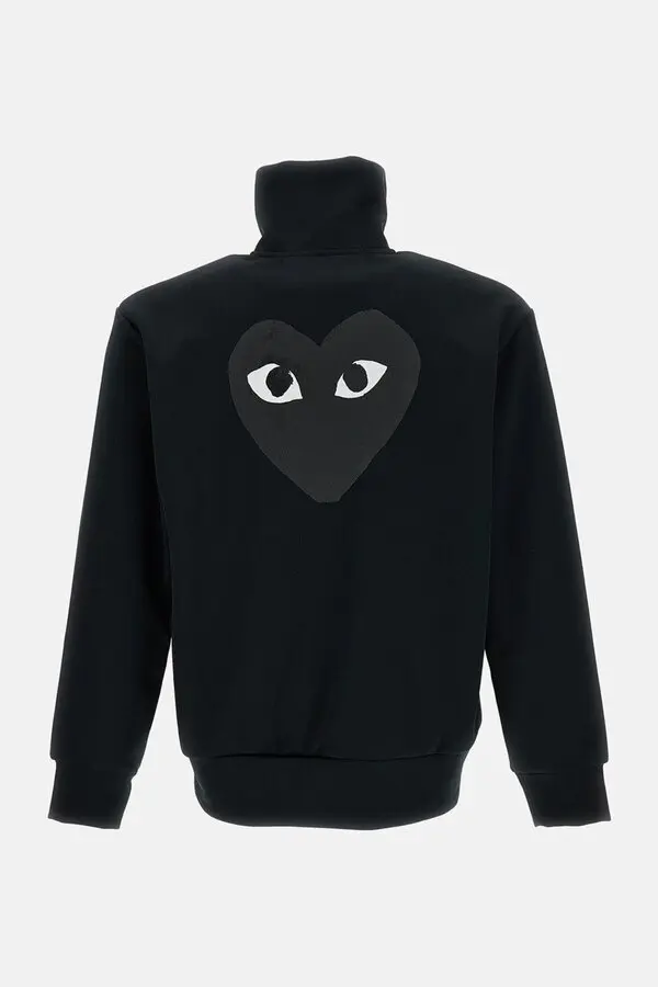 Play Comme Des Garcon Zip Sweatshirt - Nero