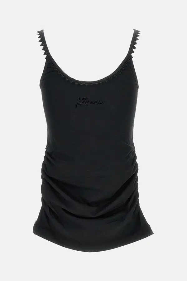 Jacquemus Le Debardeur Clavela Sleeveless Top - Black