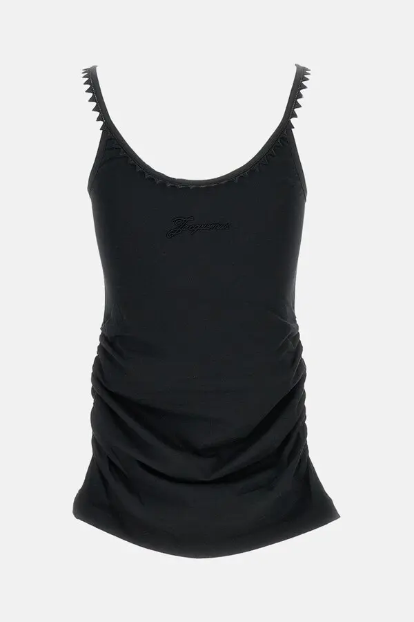 Jacquemus Le Debardeur Clavela Sleeveless Top - Black