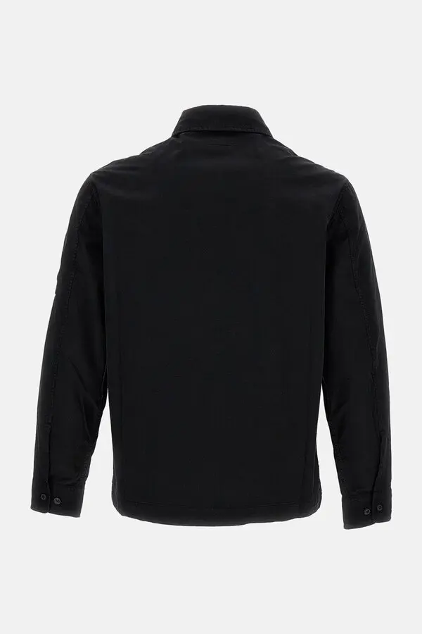 C.P. COMPANY Giacca/camicia Over Con Zip In Gabardine Organico