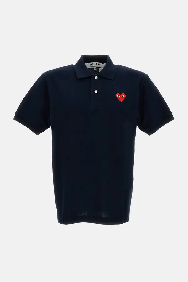 Play Comme Des Garcon Polo Shirt - Blue