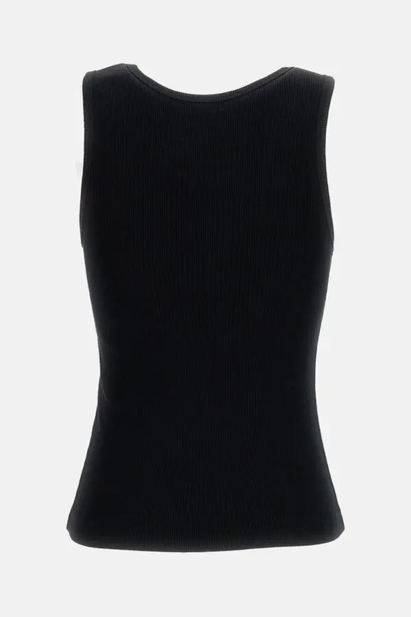 Maison Kitsuné Baby Fox Sleeveless Top - Black