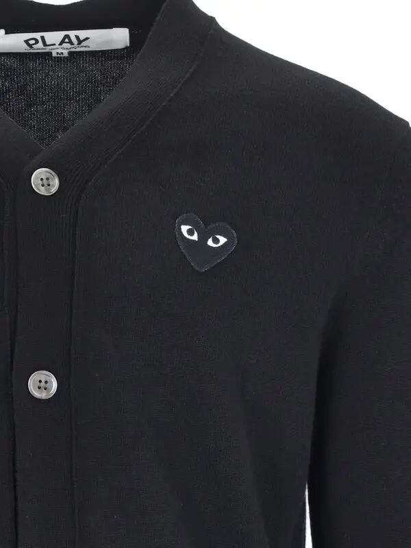 Play Comme Des Garcon Cardigan - Black