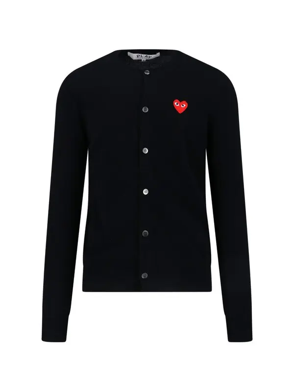 Play Comme Des Garcon Play Comme Des Garcons Cardigan - Black