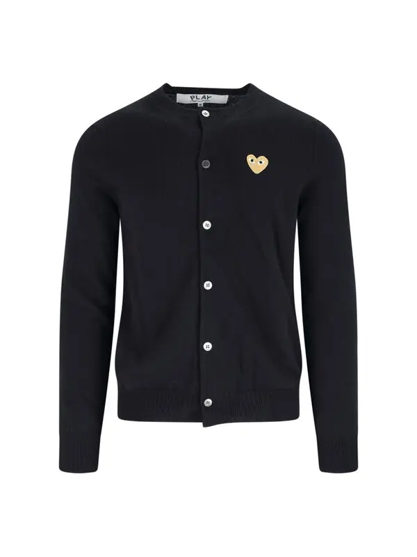 Play Comme Des Garcon Play Comme Des Garcons Cardigan - Black