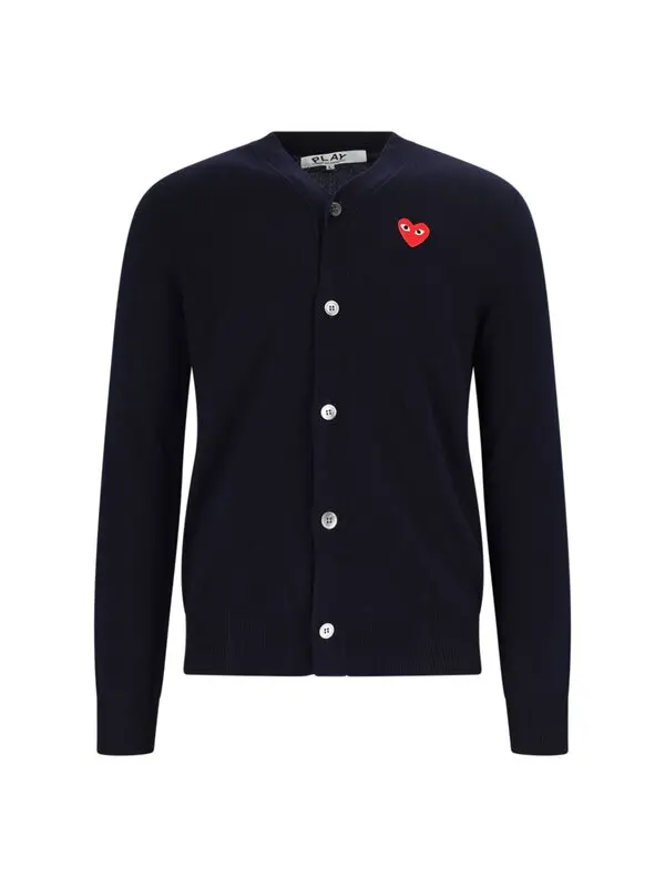 Play Comme Des Garcon Cardigan - Blue