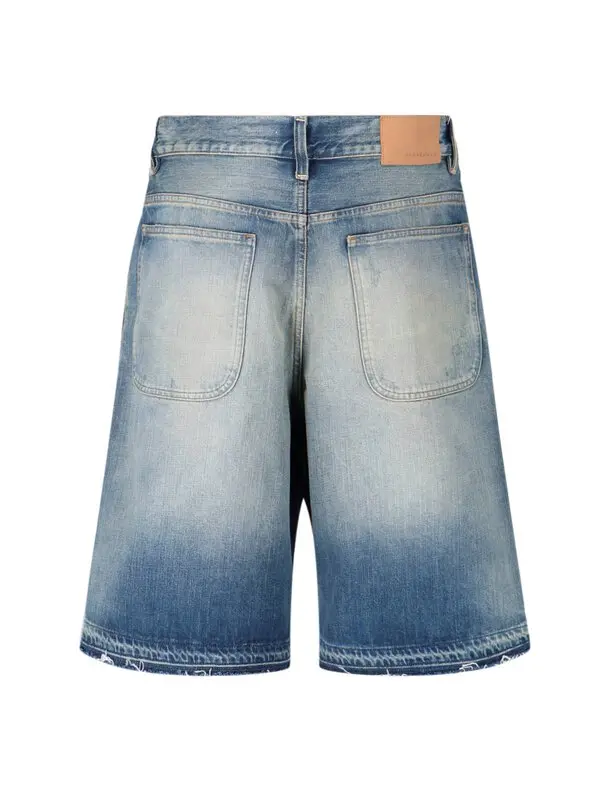 SUNFLOWER Super Wide Denim Shorts - Blue