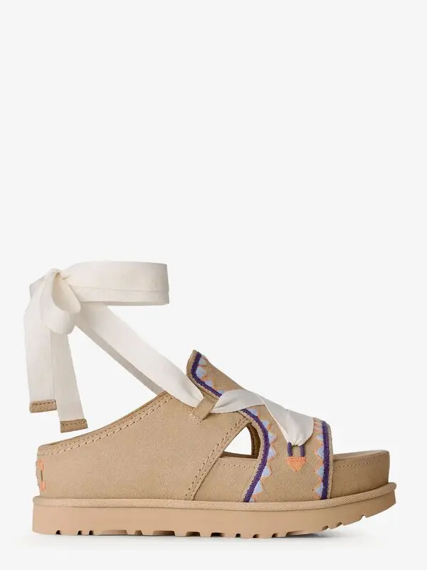 UGG Goldenstar Hi Artistitch Suede Sandals