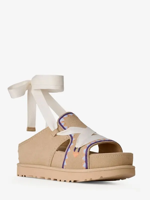 UGG Goldenstar Hi Artistitch Suede Sandals