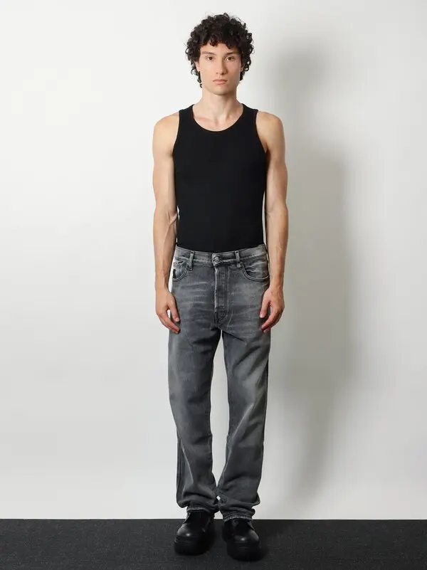 NUMERI 123456789 Numeri Straight Leg Denim With Back Logo Patch