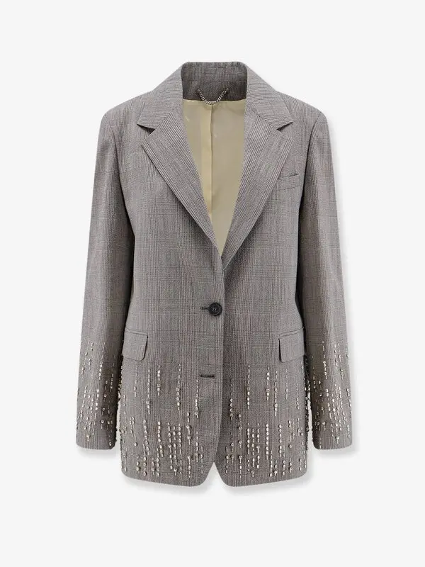 GOLDEN GOOSE Maia Virgin Wool Blazer - Grey