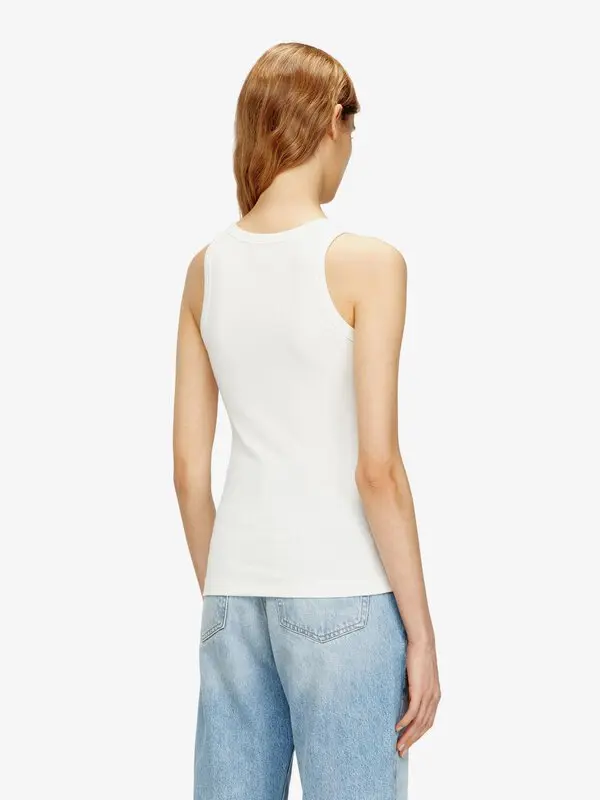 DIESEL® Slim Fit Ribbed Tank Top - White