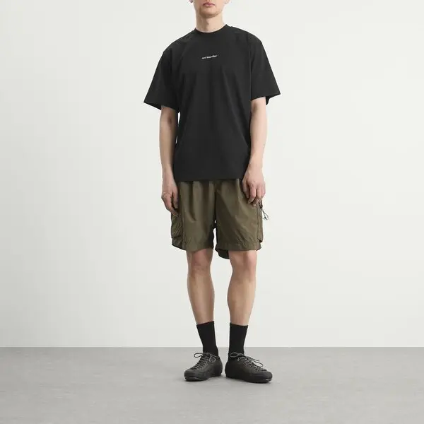 AND WANDER Dry Mesh T-shirt - Black