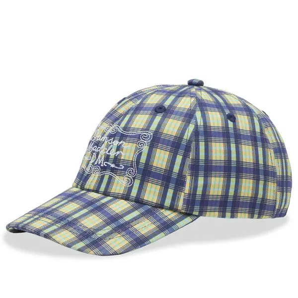 DAMSON MADDER Plaid Cap - Blue