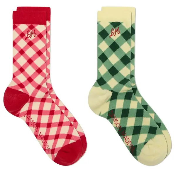 DAMSON MADDER Calf Length 2-pack Socks - Multi