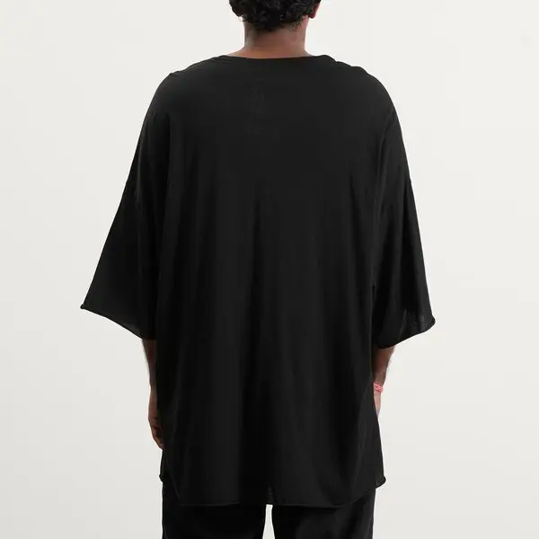 Rick Owens V Neck Tommy T-shirt - Black