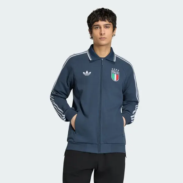 Adidas Italy Away Anthem Jacket - Night Marine