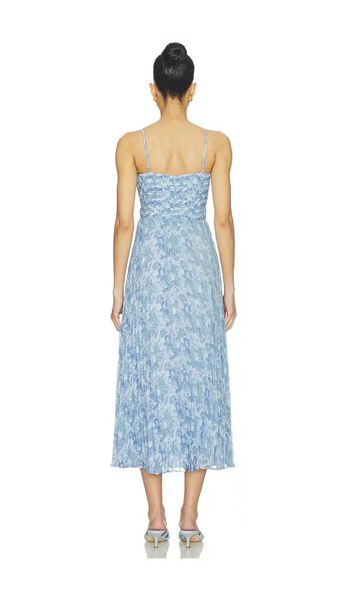 Astr The Label Bayley Pleated Crepe Dress