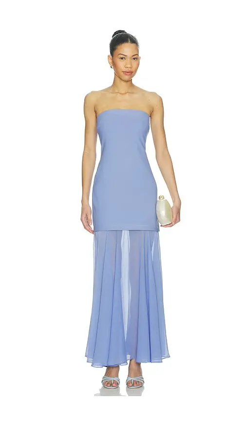 Astr The Label Strapless Maxi Dress