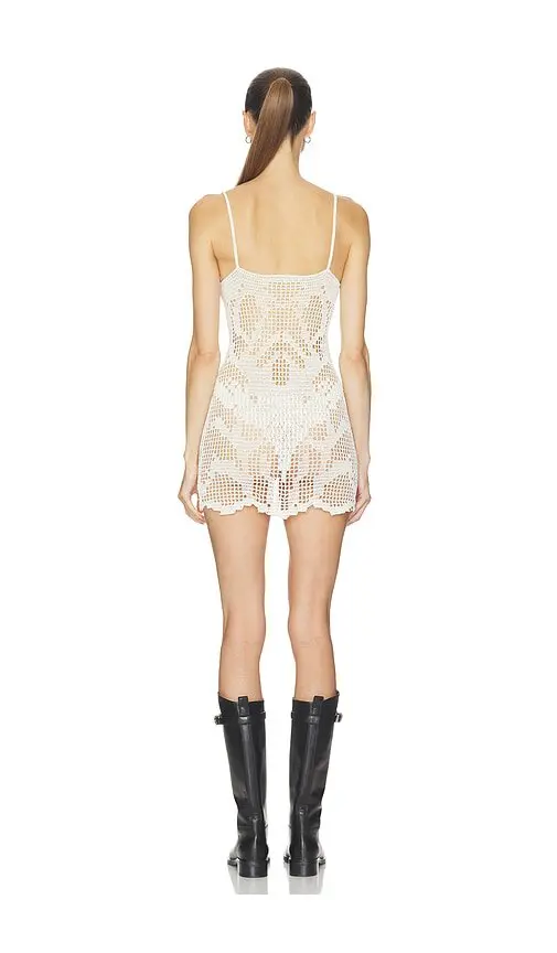 HAELO Crochet Mini Slip Dress