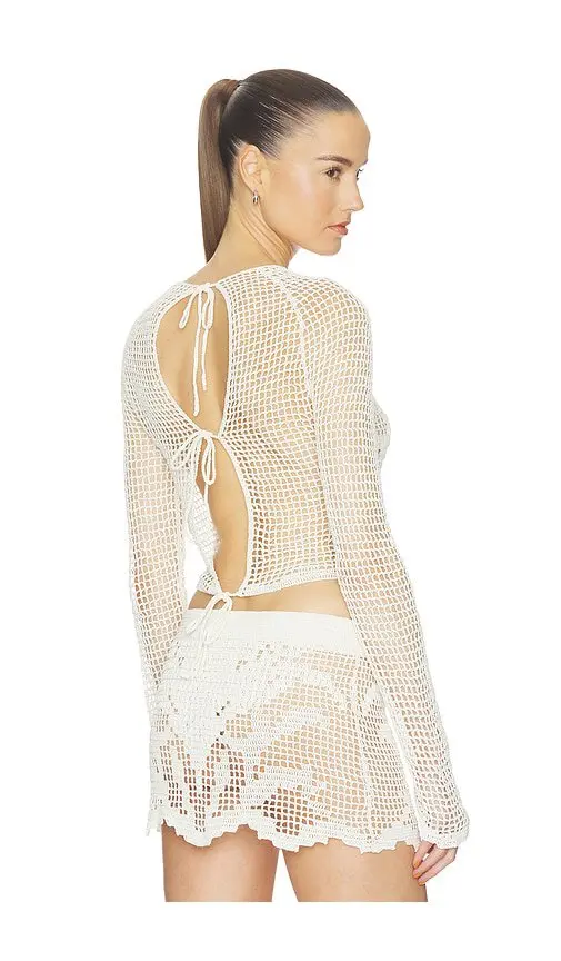 HAELO Crochet Long Sleeve Top