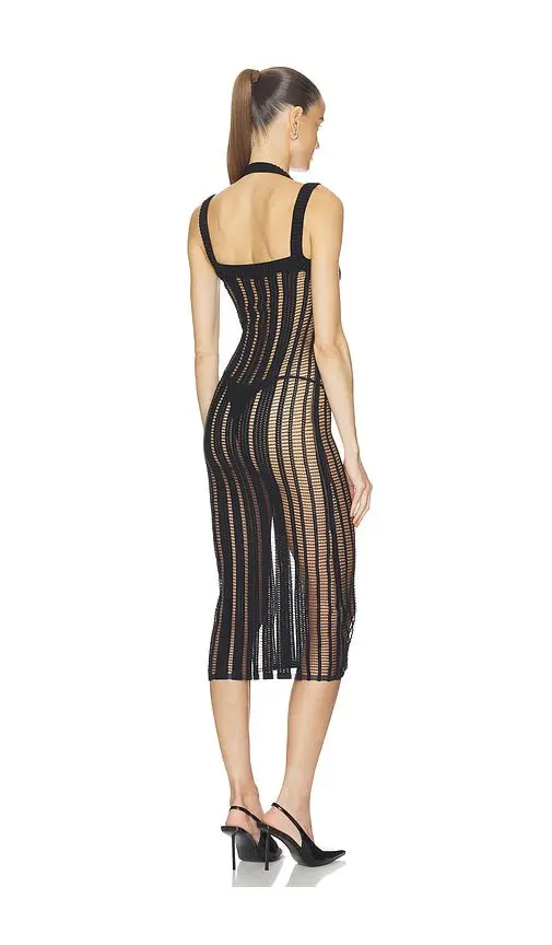 HAELO Veiled Midi Dress