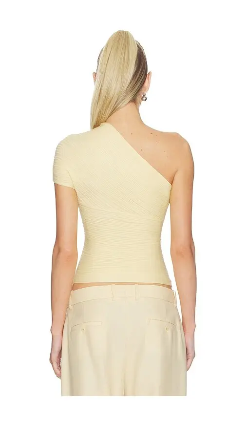 Heartloom Asymmetrical Knit Top - Yellow