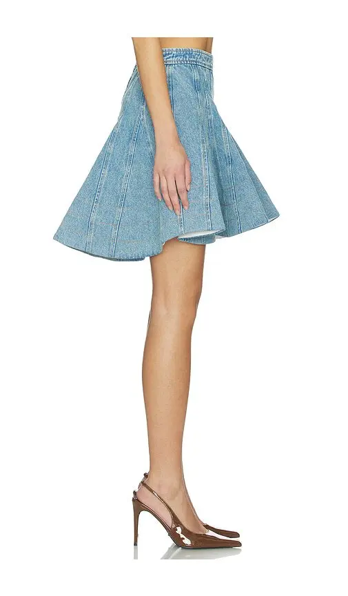 AKNVAS Kalle Denim Godet Skirt