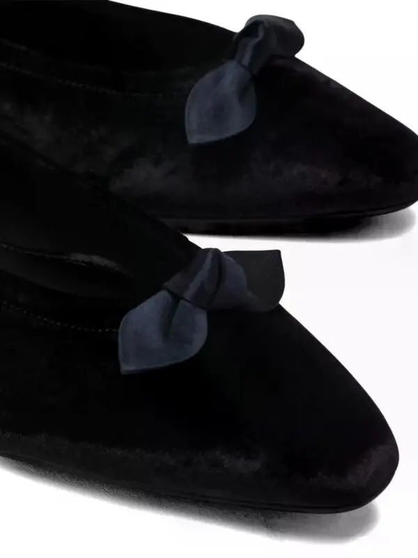 Loro Piana Bow Detail Ballerina Flats