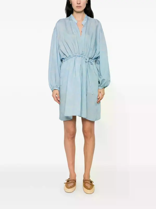 Woolrich Tie-waist Mini Dress - Blue