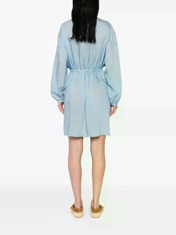 Woolrich Tie-waist Mini Dress - Blue