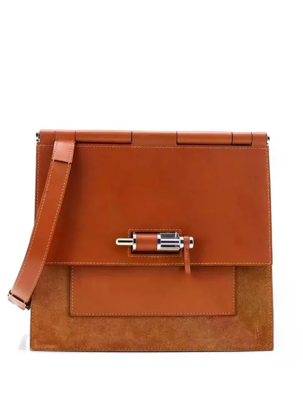 Hermès Sacabar Dobliss Suede And Swift 24 Shoulder Bag