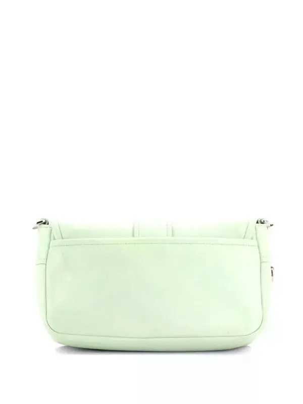 Prada Padded Buckle Nappa Leather Small Crossbody Bag - Green
