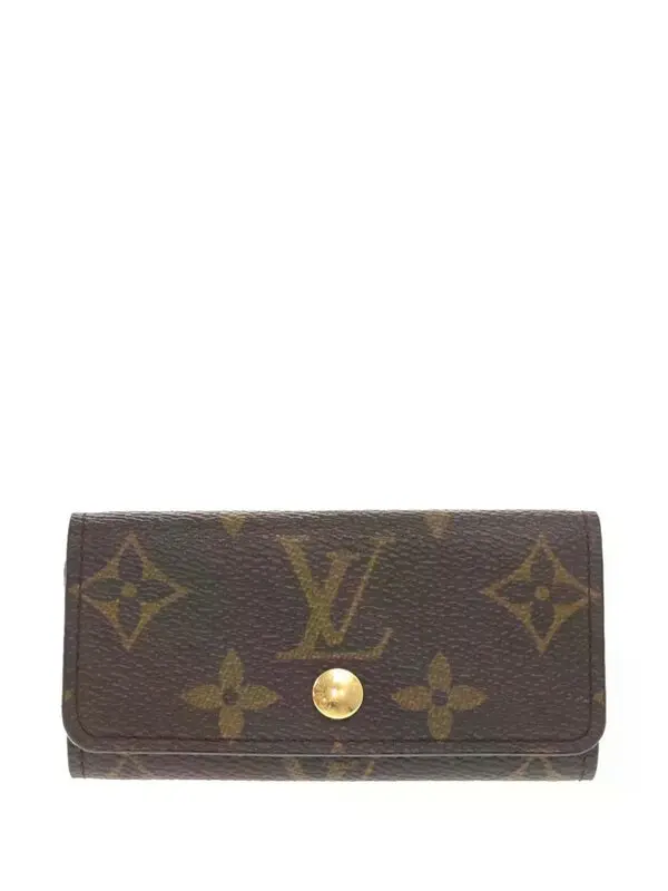 LOUIS VUITTON 2021-2024 Monogram 4 Key Holder - Brown