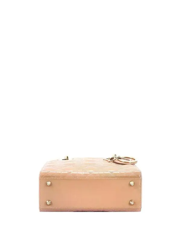 Dior Lady Small Satchel Cannage Quilt Patent - Neutrals