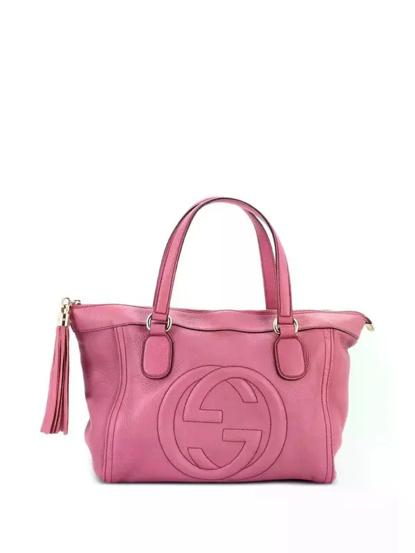 Gucci Soho Zip Small Tote Bag - Pink