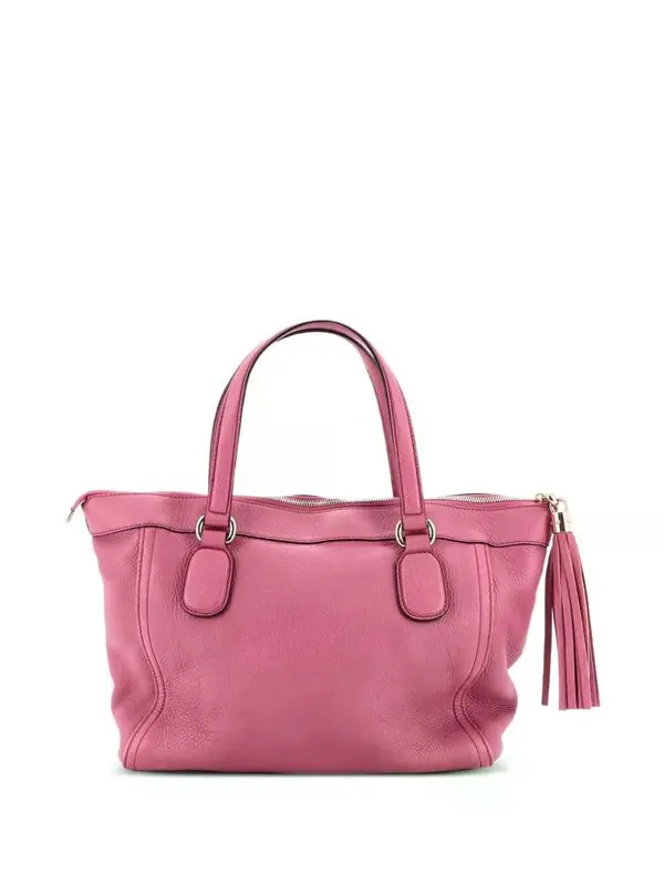Gucci Soho Zip Small Tote Bag - Pink