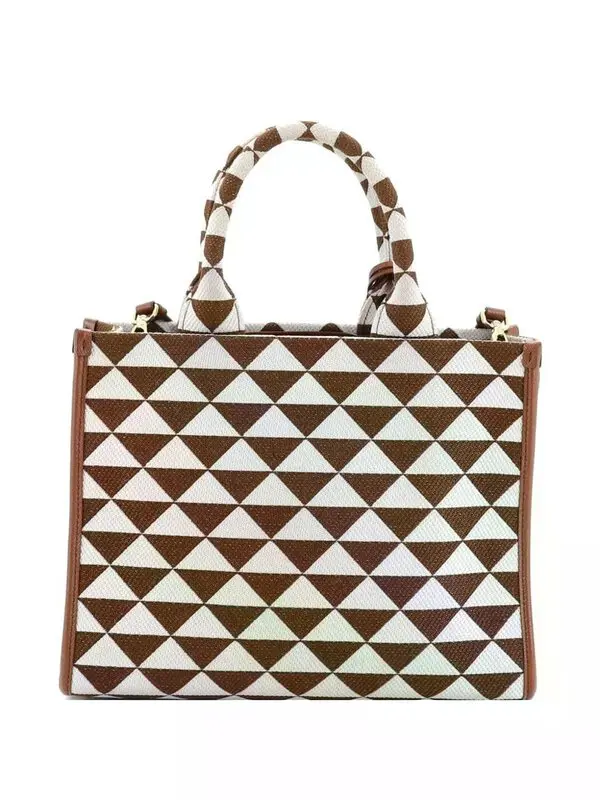 Prada Symbole Shopper Small Tote Bag - Brown